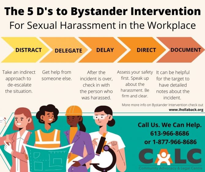 Sexual harassment at work - More legal information for workers - CALC